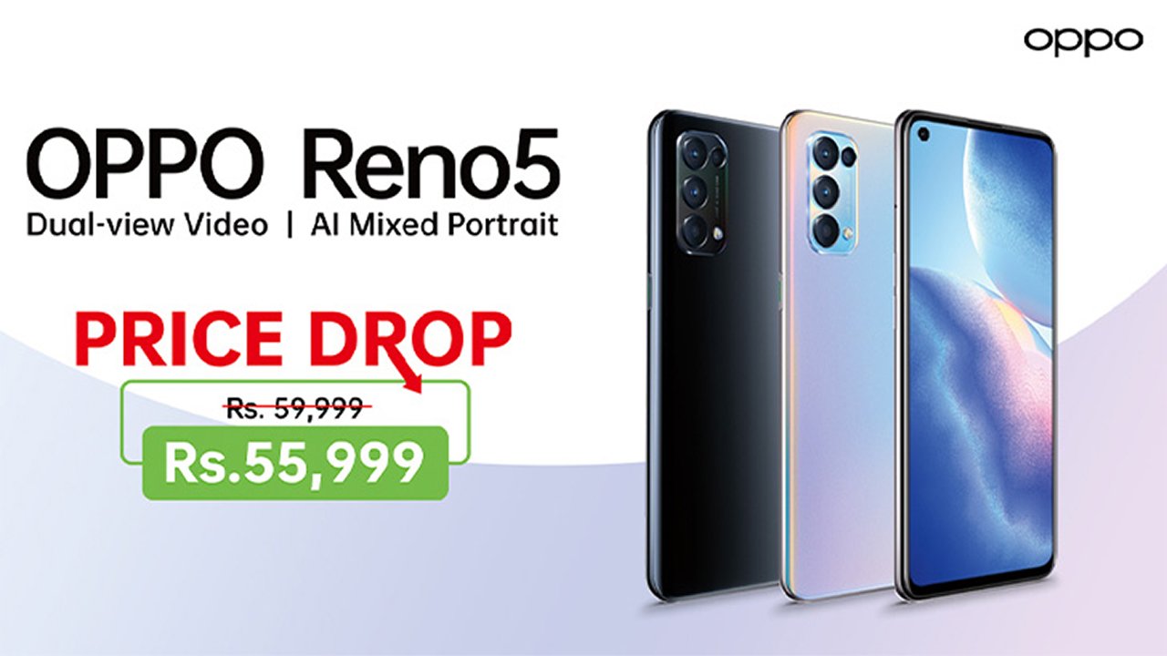 Oppo Reno 5 Price Cut In Pakistan - New Price Is RS. 55,999/-